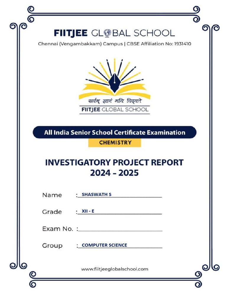 Shas CS Board Project Record File | PDF | Python (Programming Language) | Usability