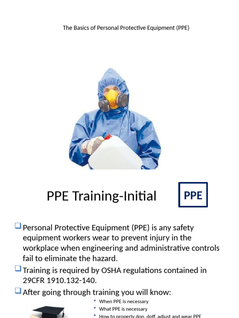 PSU PPE Training | PDF | Personal Protective Equipment | Safety