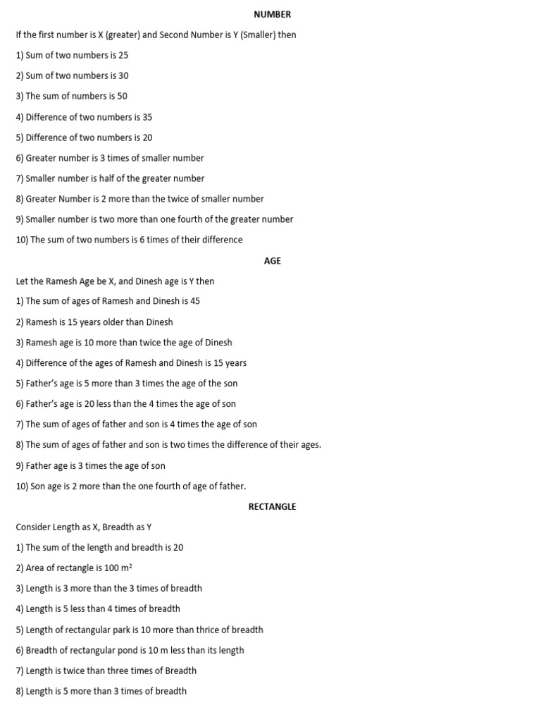 1689228058linear Equations Basic Questions | PDF | Mathematical ...