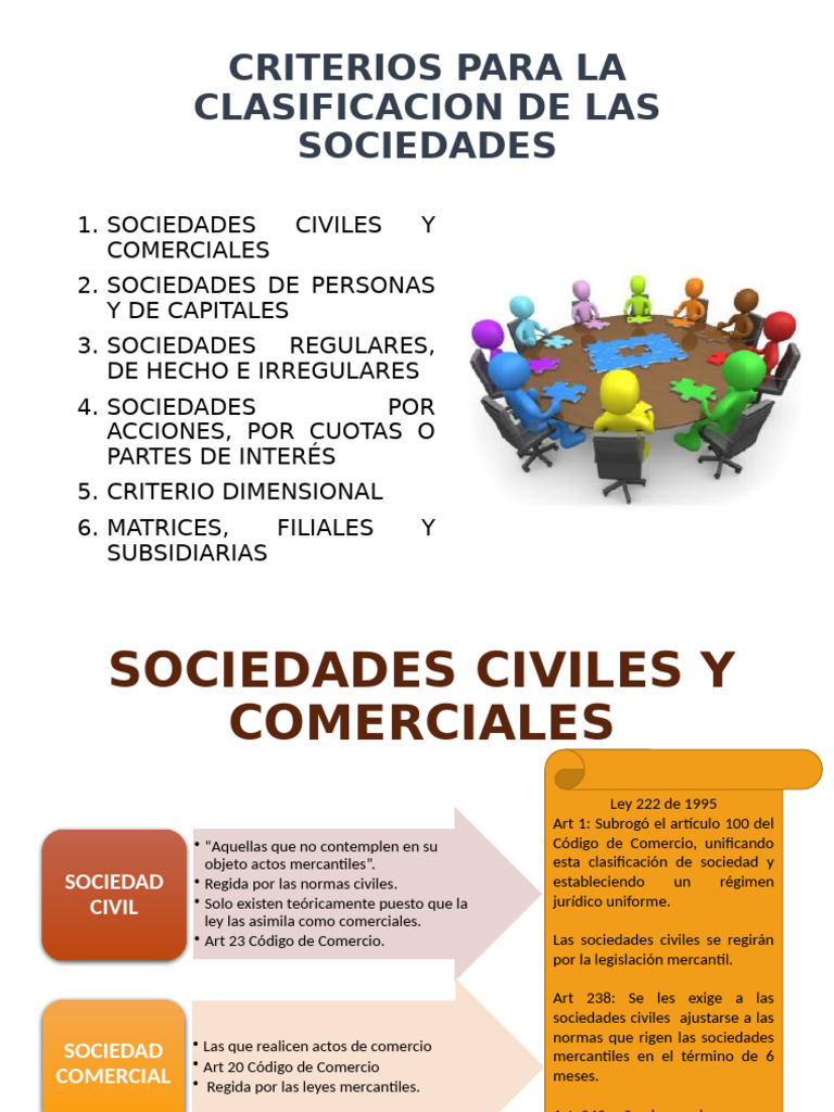 Criterios para La Clasificacion de Las Sociedades - para Subir 2025 | PDF | Subsidiario | Matriz ...