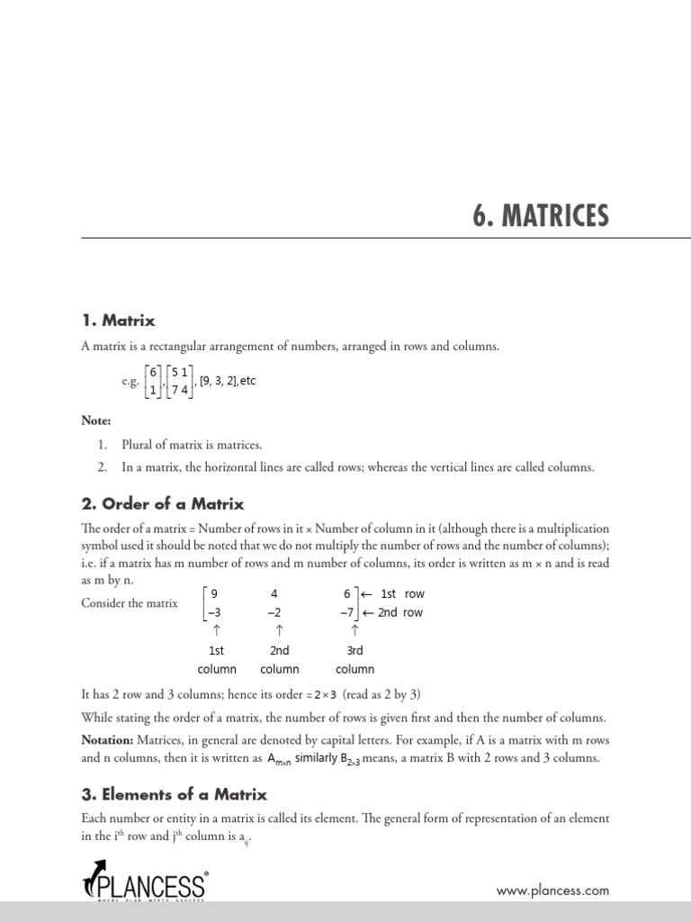 4172 Topper 21 130 2 3 113 Matrices Up201609071638 1473246530 3113 1 | PDF | Matrix (Mathematics ...