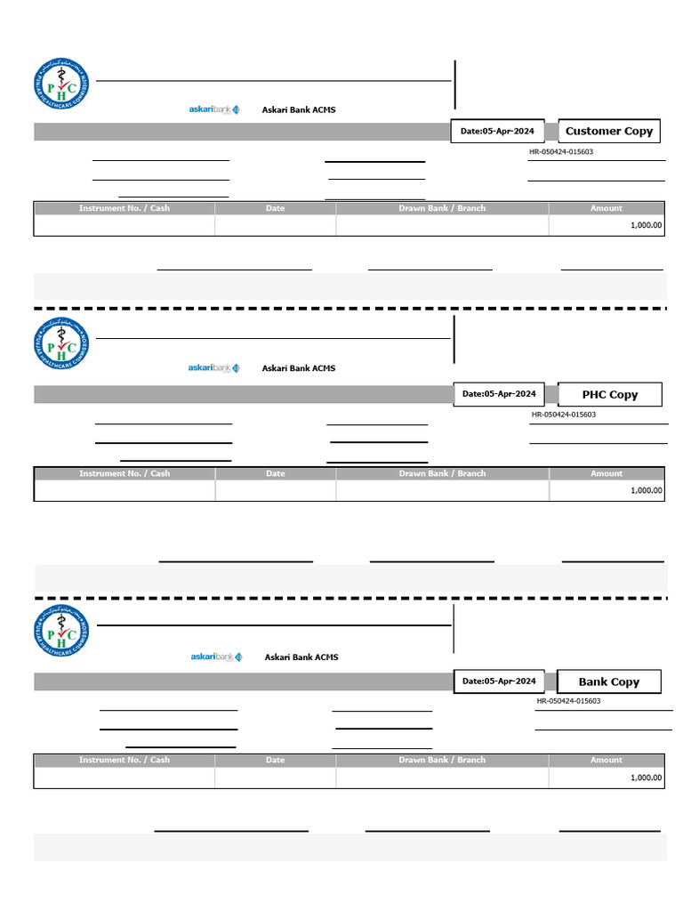 Job Application and Fee Challan Form | PDF | Banks | Cheque