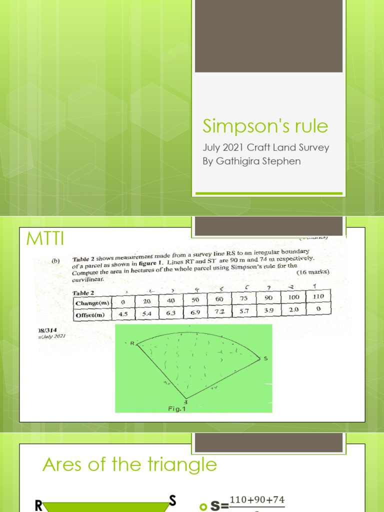Simpson's Rule | PDF
