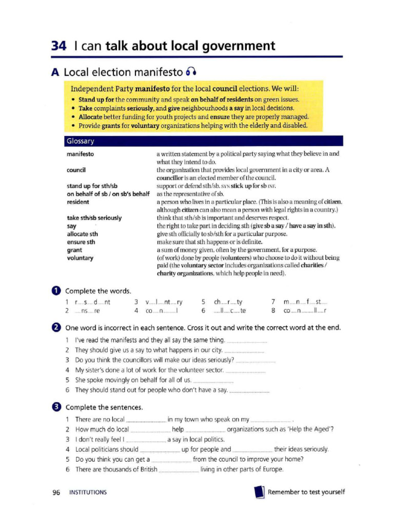 Vocabulary OWSA 12 | PDF