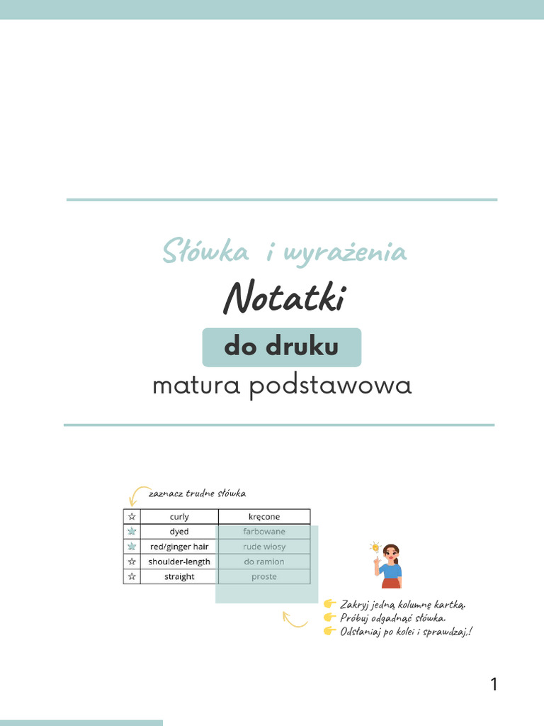Plan Nauki Do Matury 2025 Podstawa Slowka Do Druku | PDF