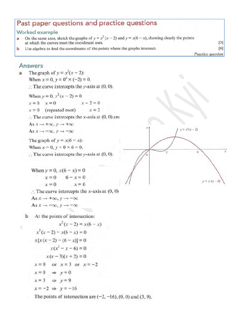 Chapter 4 - Past Paper Question (A Maths) For Practice | PDF ...