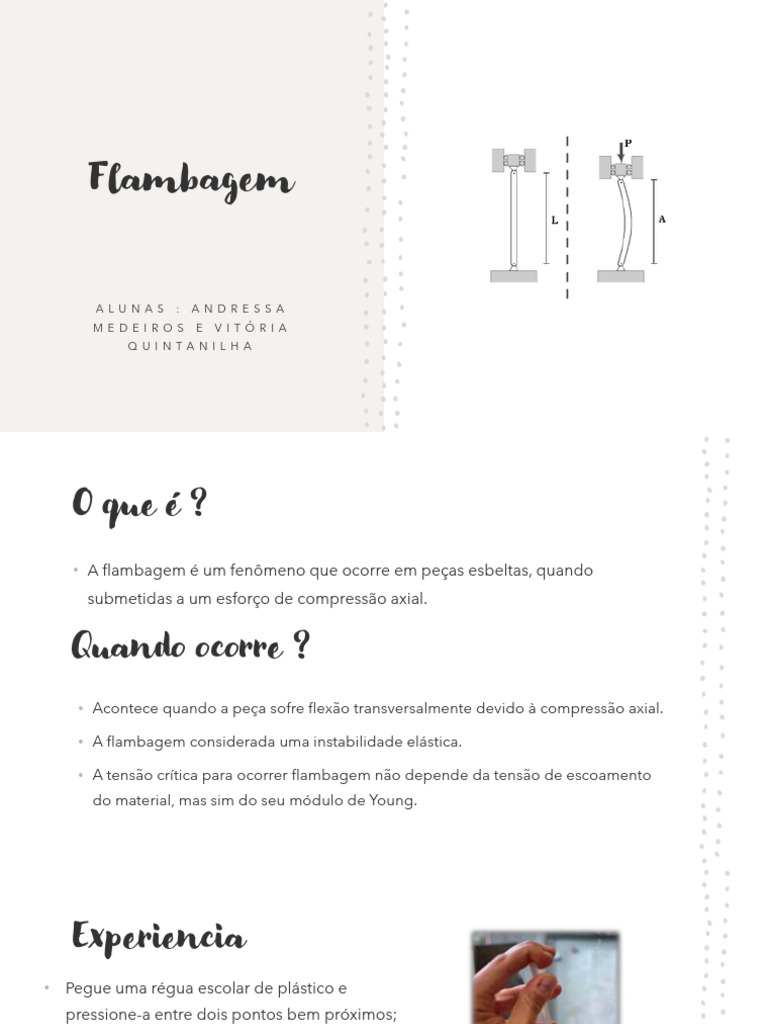 Flambagem - Mecânica Dos Materiais | PDF | Flambagem | Mecânica dos sólidos