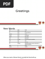 Basic Chinese Greetings Guide | PDF | Chinese Language | Languages