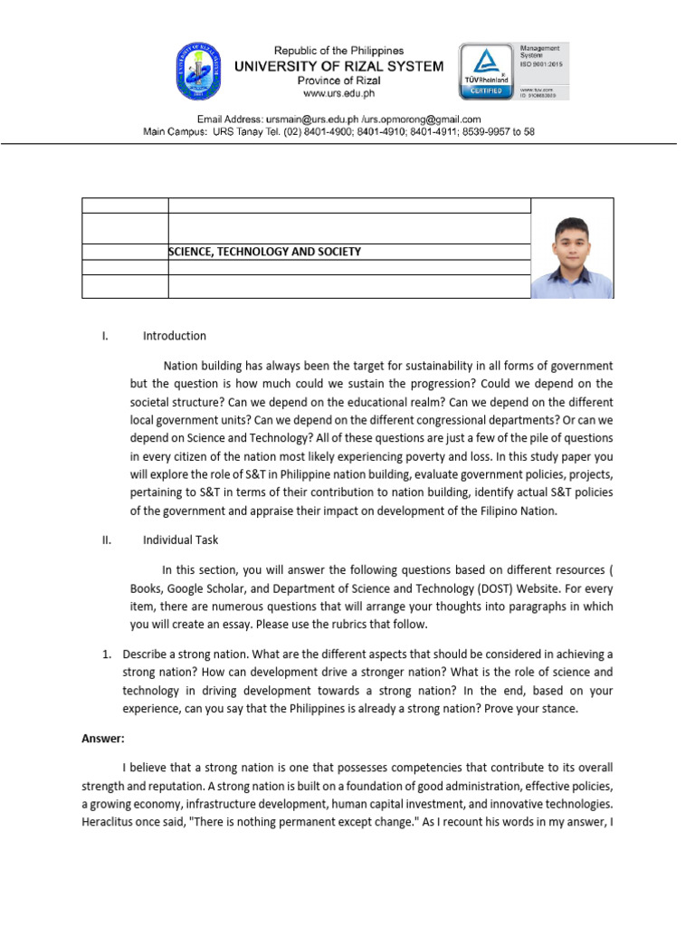 Coballes-Study-Paper-3-Science and Technology and Nation Building | PDF ...