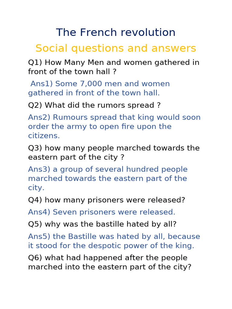 French Revolution: Key Events and Insights | PDF | Taxes | Political ...