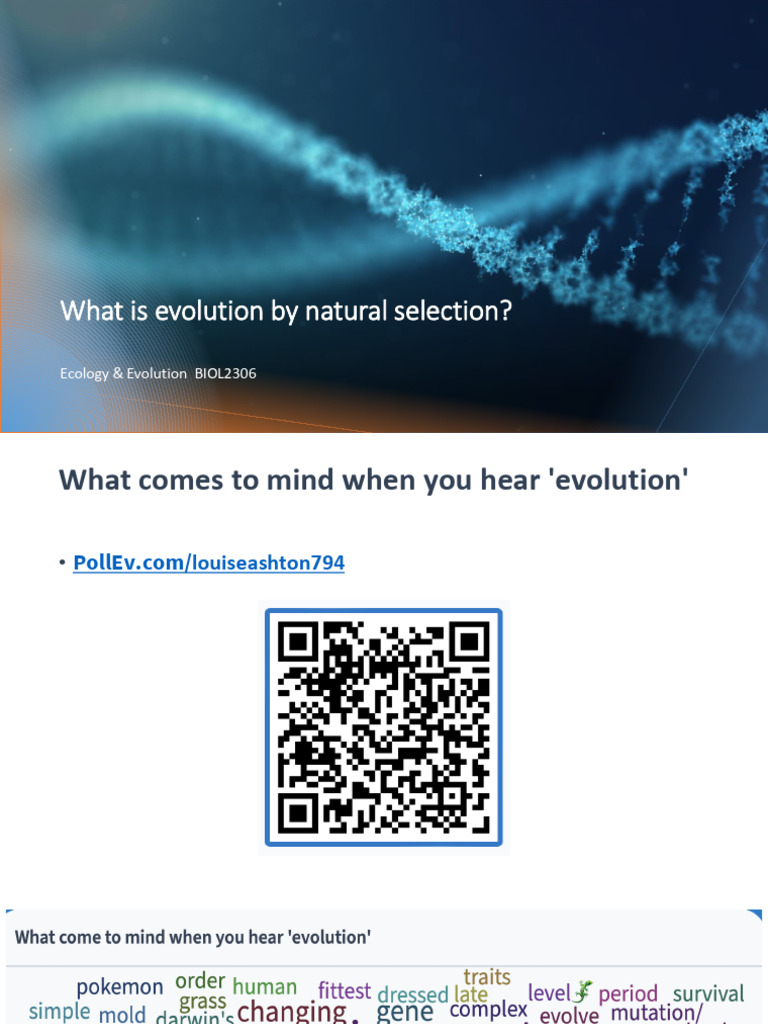 5 What Is Evolution by Natural Selection - 2024 | PDF | Evolution | Natural Selection