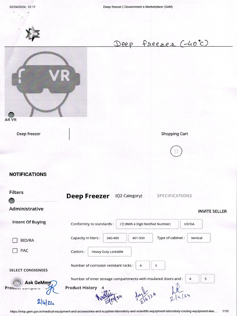 2 Deep Freezer - 40 Experts Specification | PDF