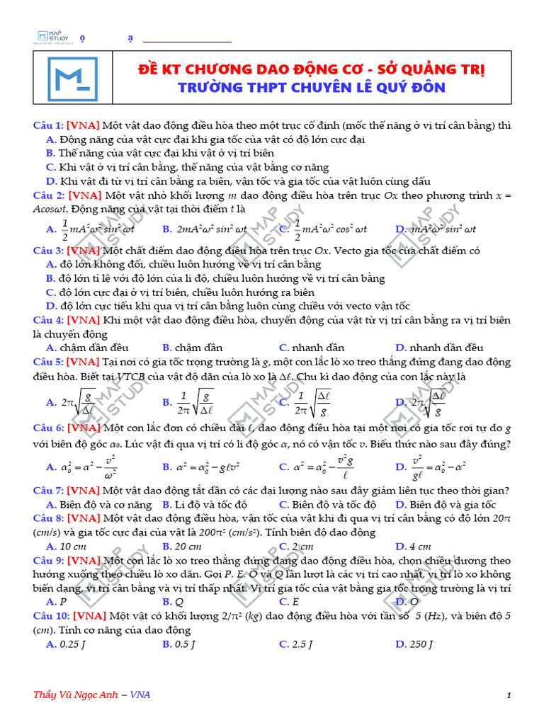 10 - LÃ QuÃ Ä Ã N - Quáº NG Trá - KSCL | PDF