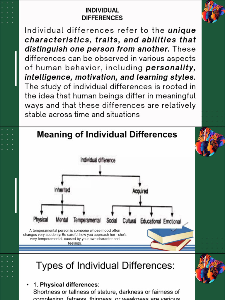 Individual Differences | PDF | Empowerment | Temperament