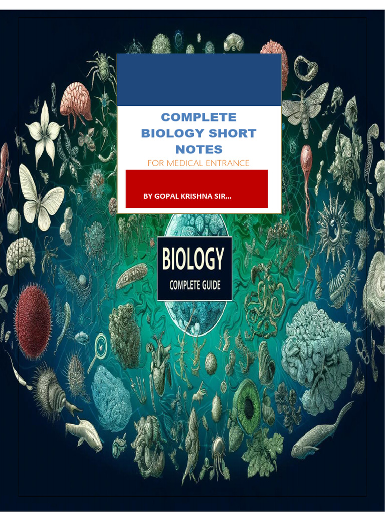 Biology Notes for Class 11 Students | PDF | Endoplasmic Reticulum ...