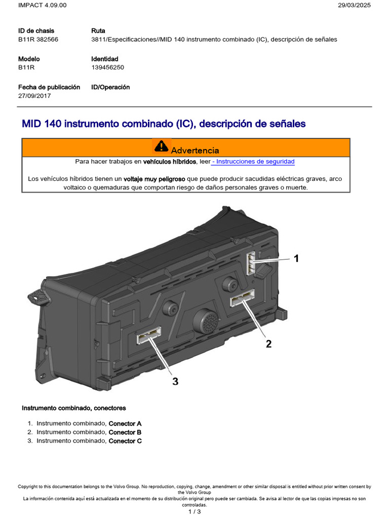 MID 140 Instrumento Combinado (IC), Descripción de Señale | PDF
