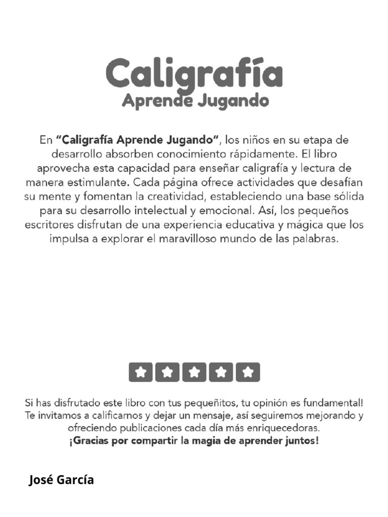 Caligrafia Aprende Jugando PDF | PDF
