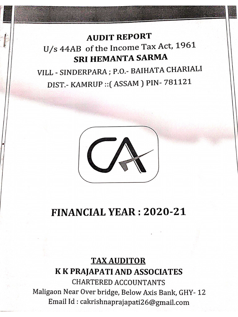 ITR Ay 2021-22 | PDF