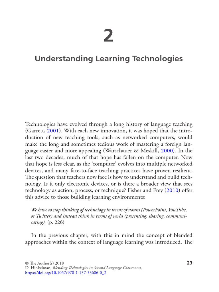 Understanding Blended Learning Technologies | PDF | Educational ...