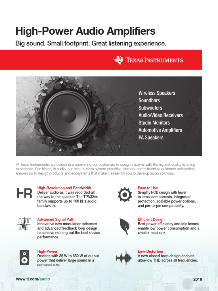 TPA32xx High-Power Audio Amplifiers | PDF | Amplifier ...