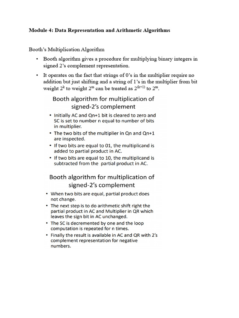 Module 4 Data Representation | PDF