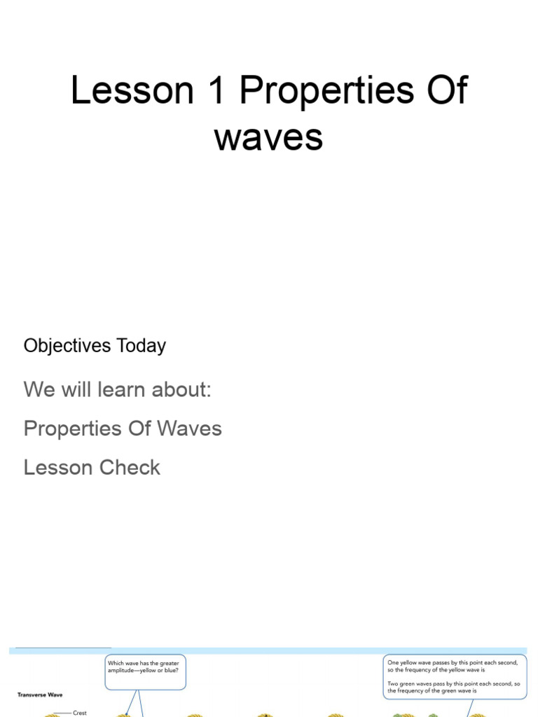 Properties of Waves Overview | PDF