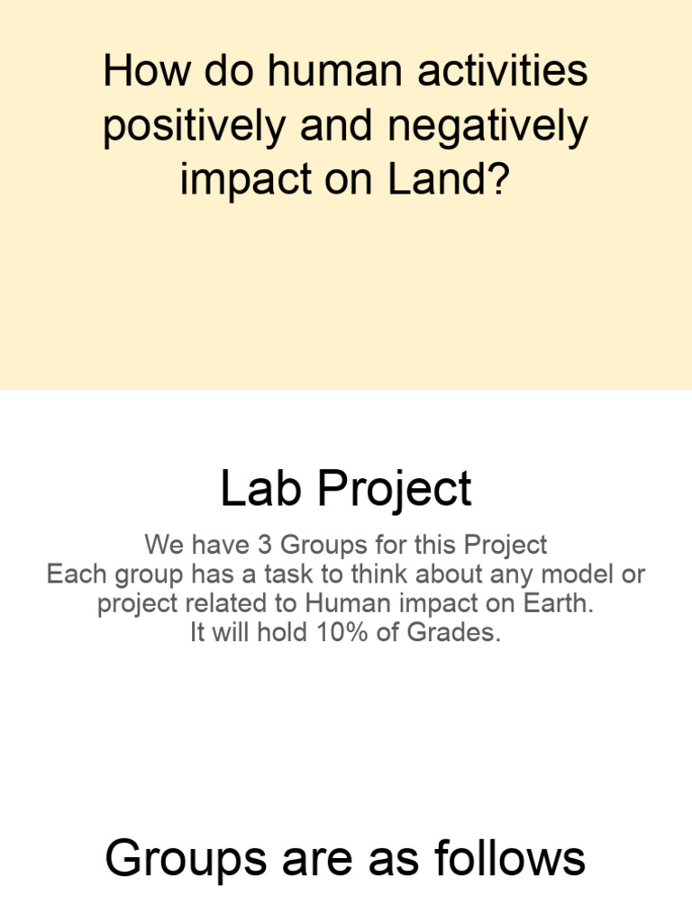 How do human activities positively and negatively impact on Land_ | PDF