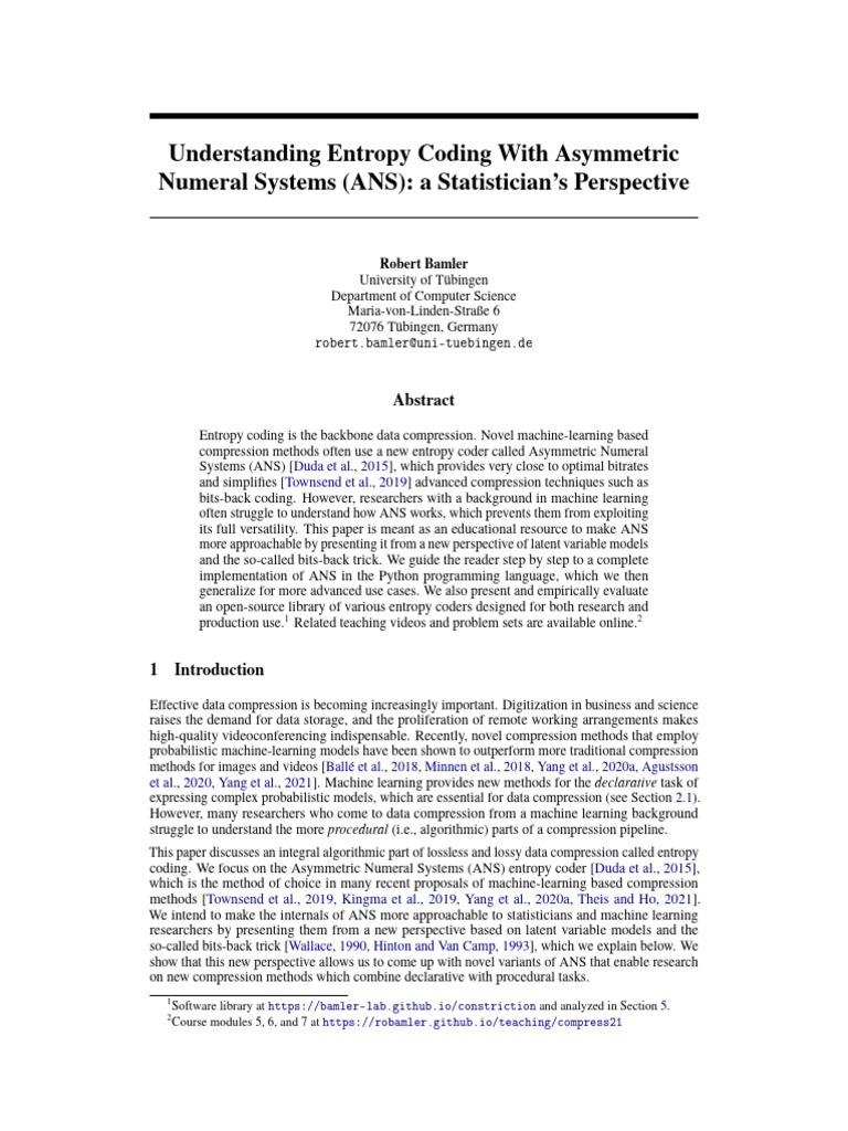 2201.01741v2 - Understanding Entropy Coding With Asymmetric Numeral ...