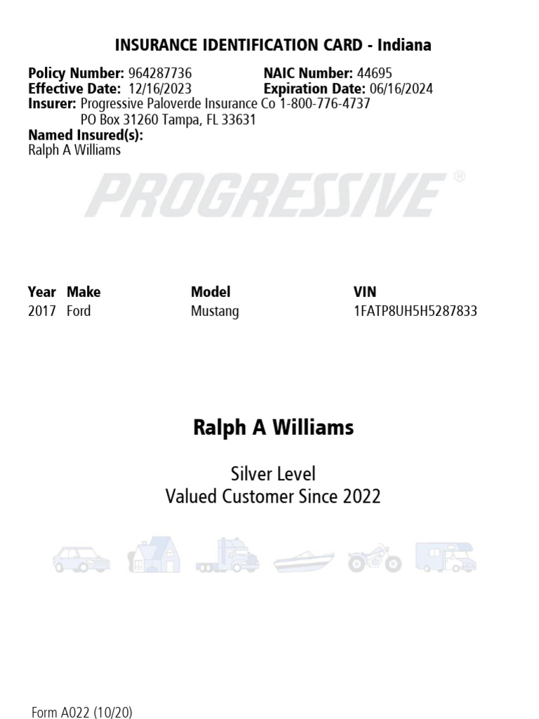 P GR Insurance Id Card Auto | PDF