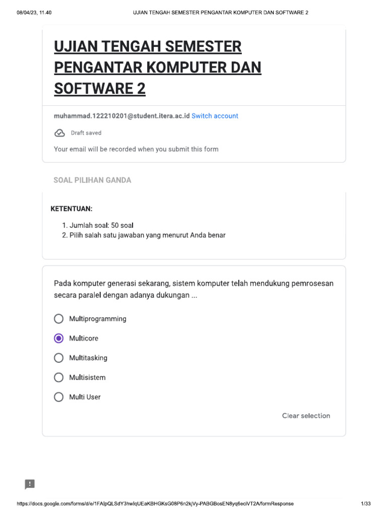 PKS II UTS - ANSWER_copy | PDF