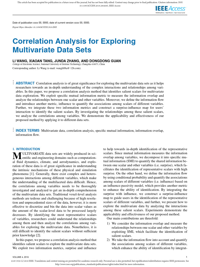 Correlation Analysis For Exploring Multivariate Da Pdf Information Tropical Cyclones
