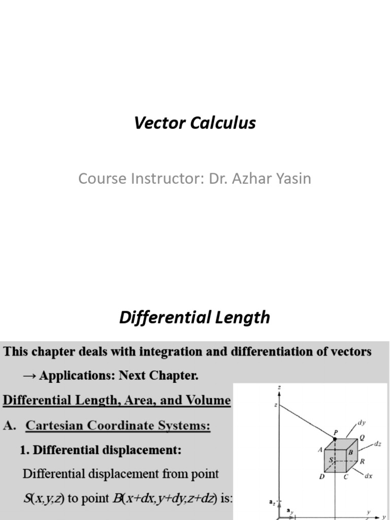 Chapter 03-1 Vector Calculus | PDF