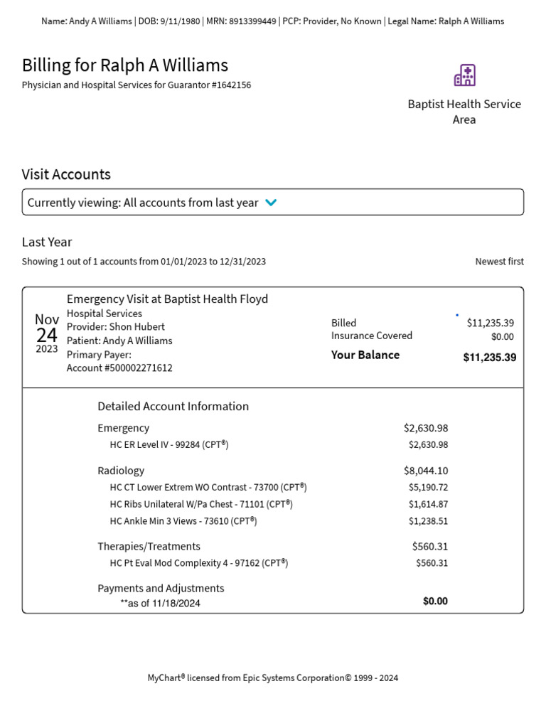 Baptist Health MyChart | PDF | Health Economics | Public Services