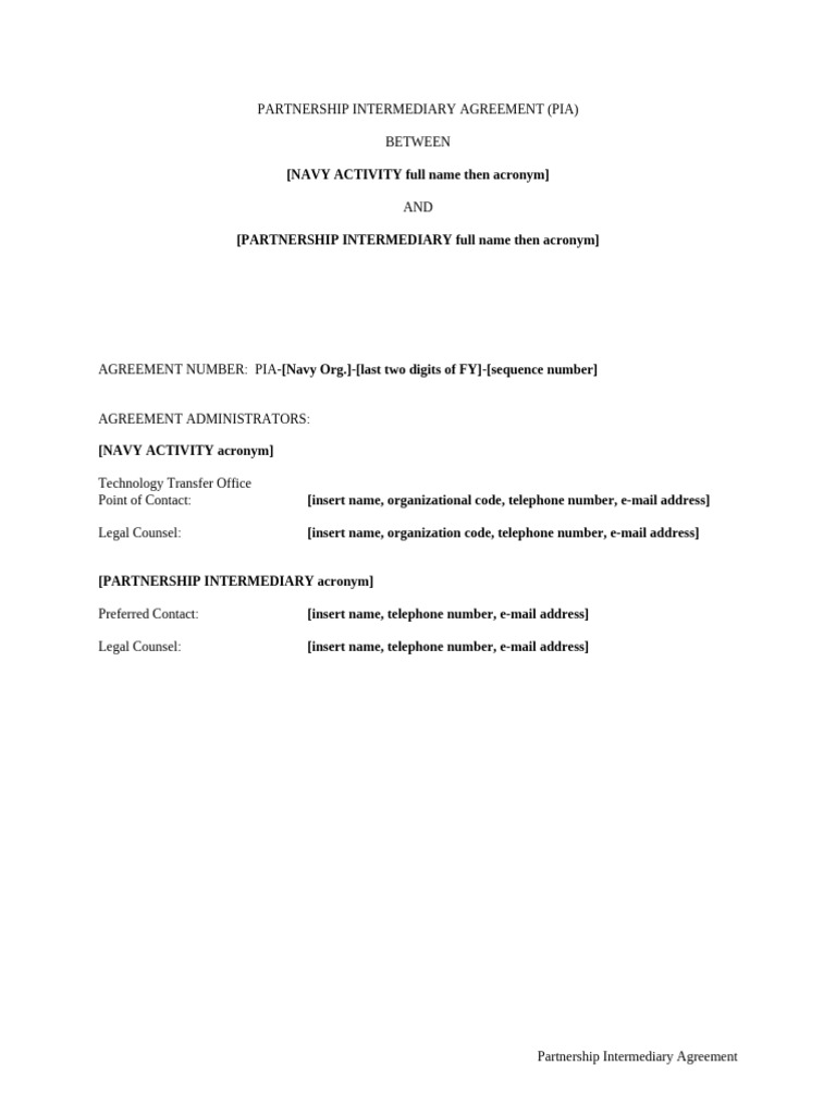 Partnership-Intermediary-Agreement | PDF | Sovereign Immunity | Partnership