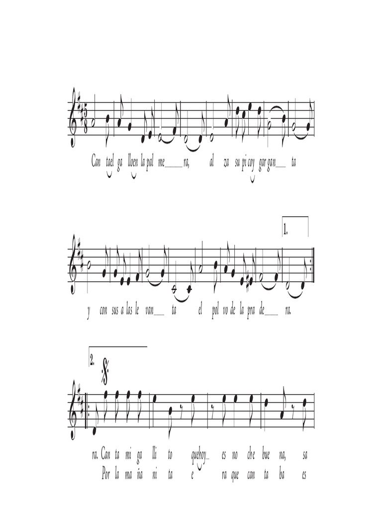 El Gallo Partitura | PDF