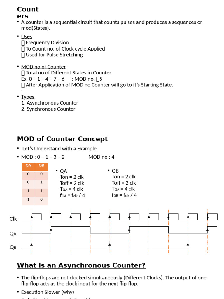 2. Asynchronous Counter | PDF