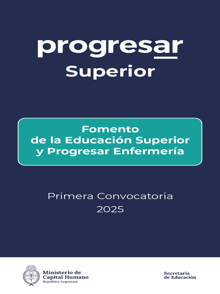 Brief Progresar Superior 2025 | PDF