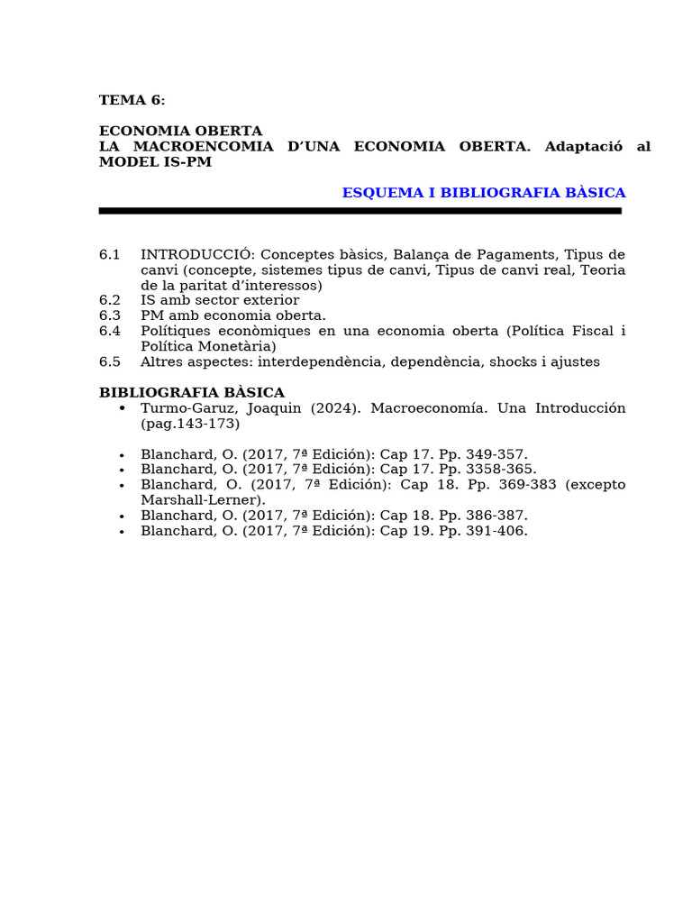 Esquema i bibliografia tema 5 (1) (2) | PDF