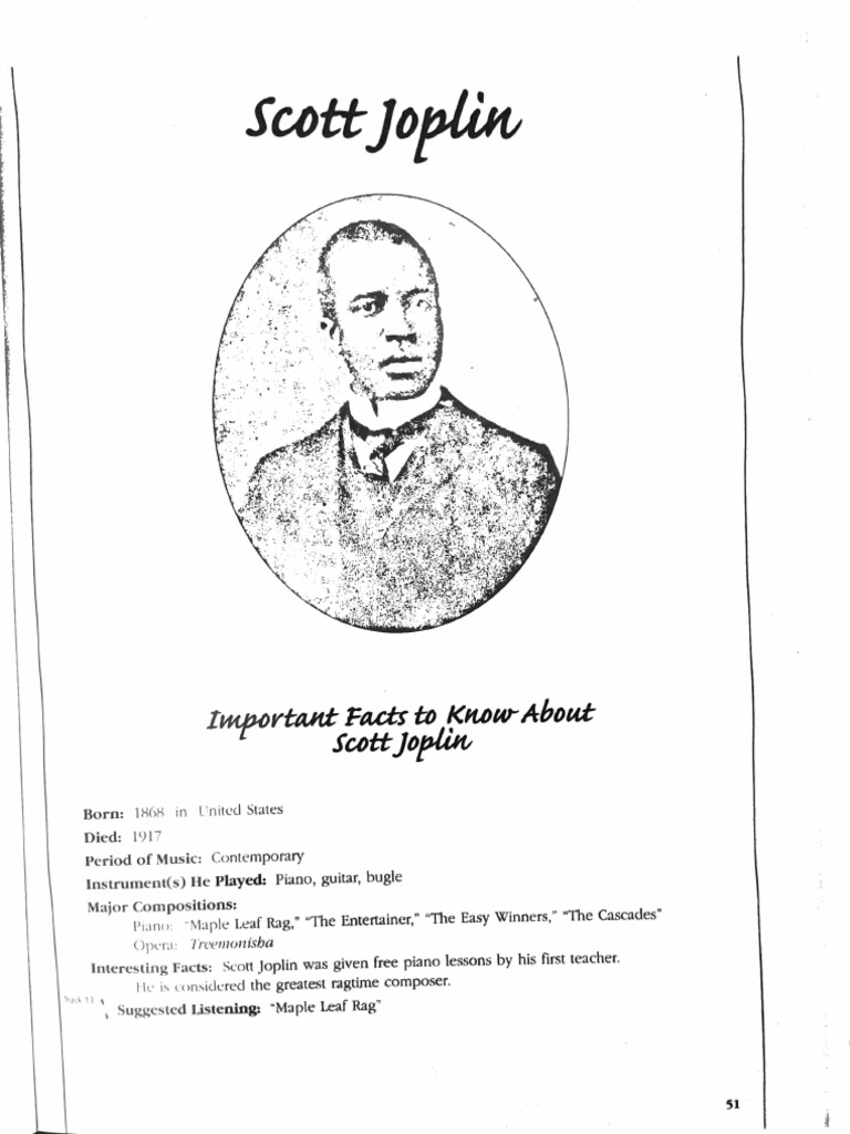 Scott Joplin | PDF