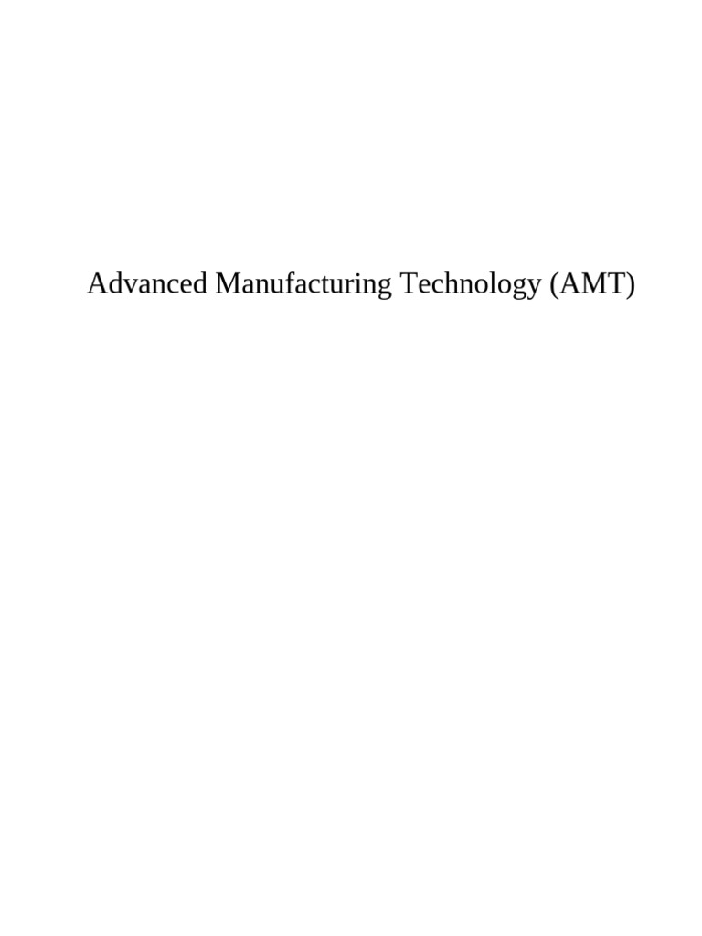 AMT Reference | PDF | Automation | Computer Aided Design