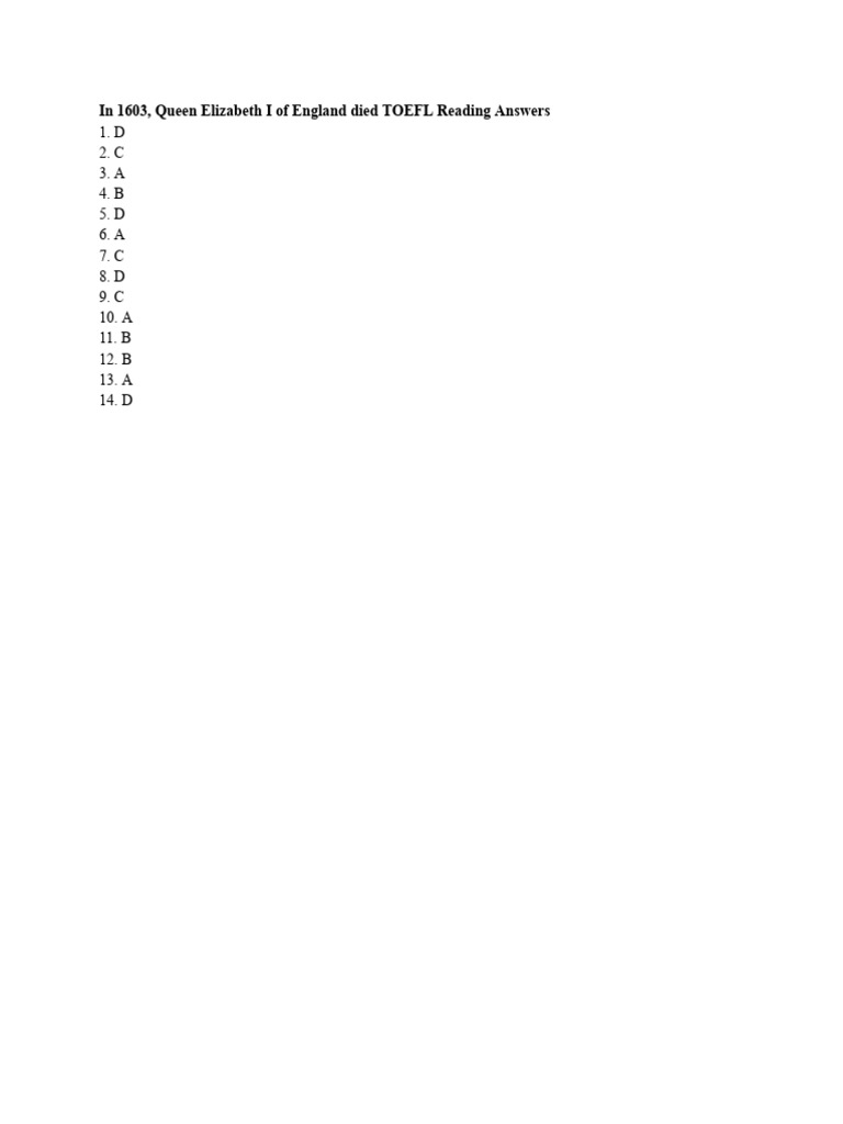 7 TOEFL Reading Practice Answer PDF | PDF