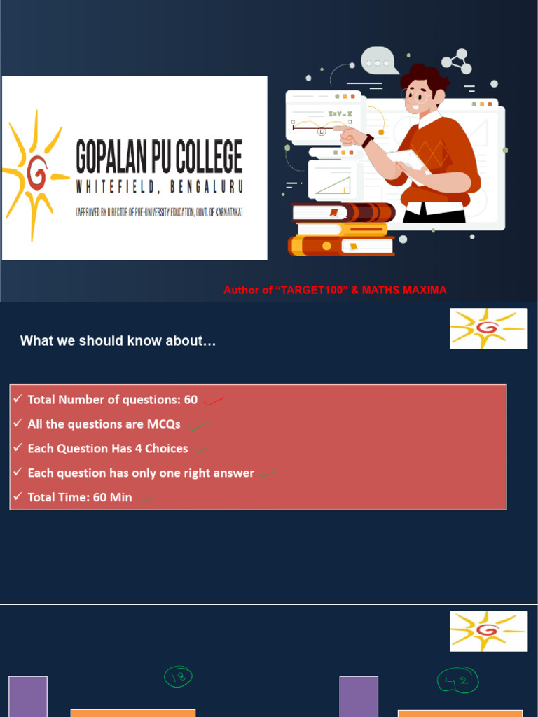 K Cet - Mathematics 2021 | PDF | Mathematics | Multiple Choice