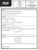 Contrôle 1 Semestre 1 Maths 2AC | PDF | Mathématiques | Mathématiques élémentaires