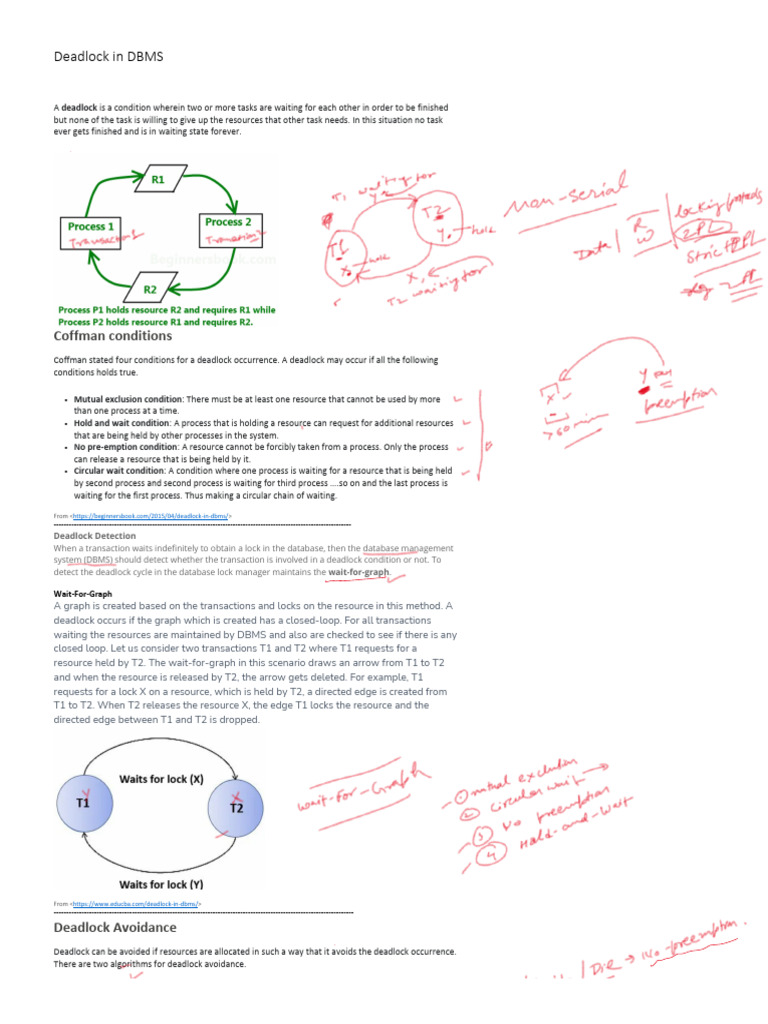 deadlock-DBMS | PDF