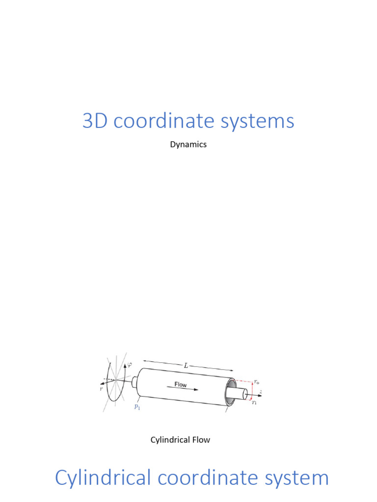 Cylindrical Coordinates in Dynamics | PDF | Euclidean Vector ...
