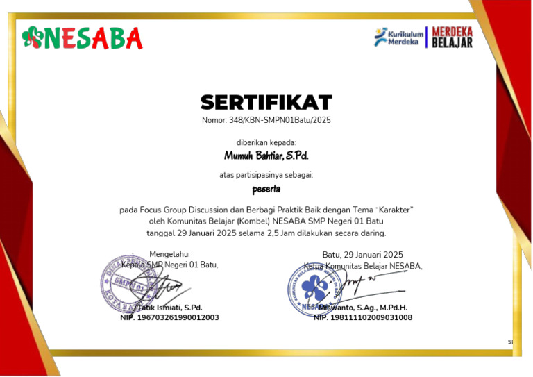 Sertifikat KBN - 20240808 - 002 | PDF