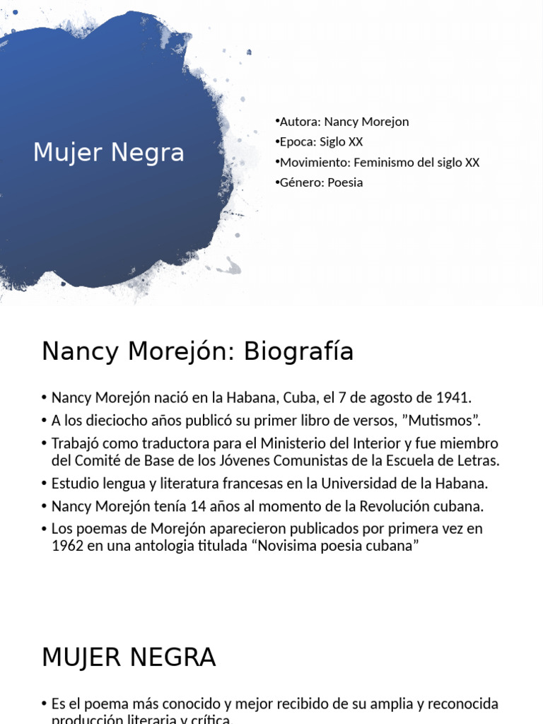 Nancy Morejon, Mujer Negra | PDF