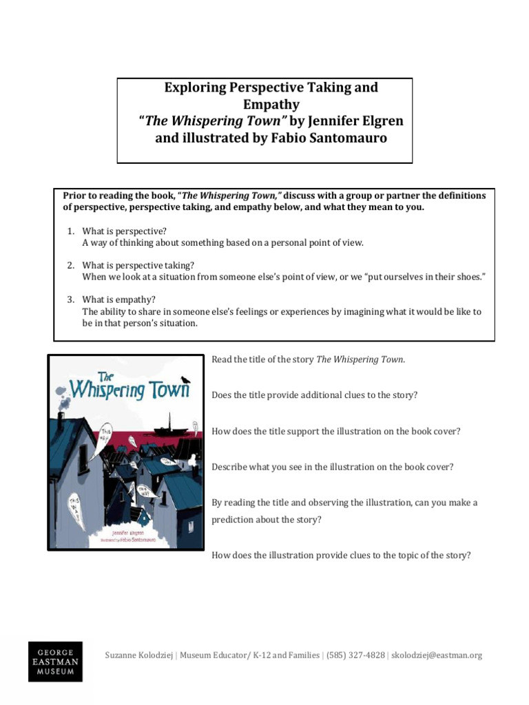 Whispering Town-Kolodziejfooter - Final (1) Lesson | PDF | Empathy | Behavioural Sciences