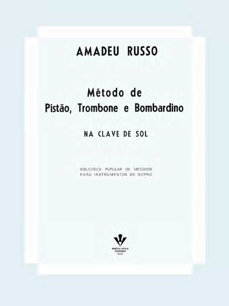 Metodo Amadeu Russo Trompete Trombone Bombardino | PDF