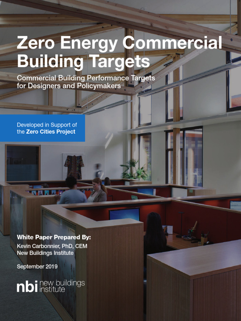 Zero Energy Targets for Commercial Buildings | PDF | Climate ...